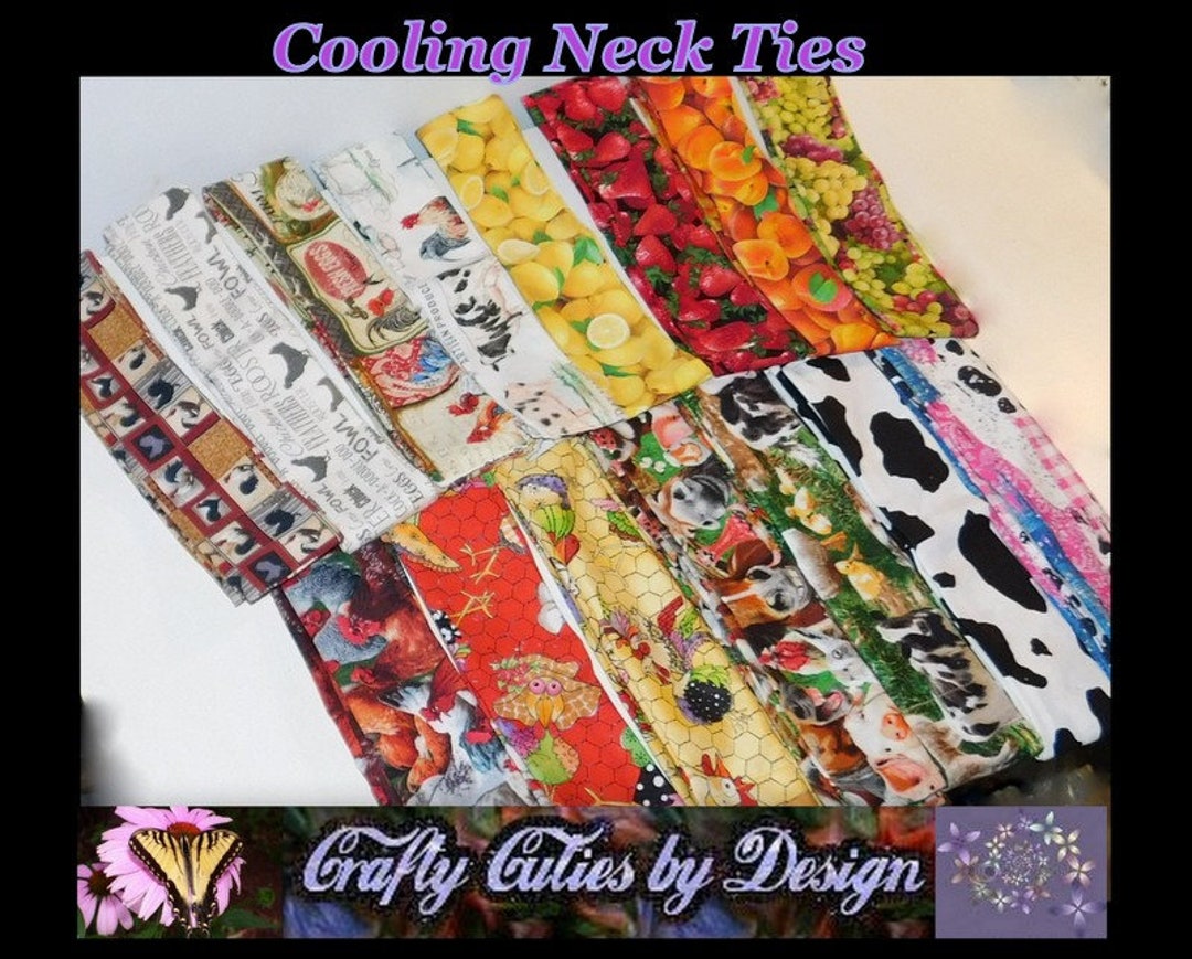 Farm & Fruit Cooling Neck Ties, Choice Style, Multiple Cool Wrap ...