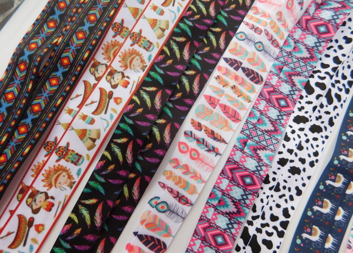 3 Yards - Southwest - Grosgrain Ribbon - Your Choice Style - Single ...