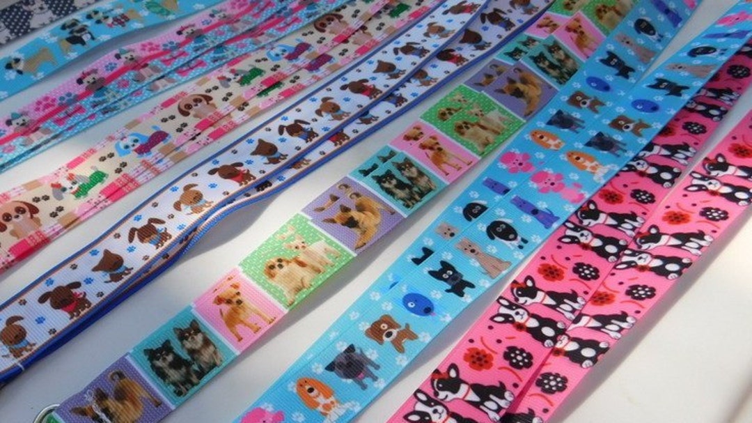 3 Yards - Cute Dogs - Grosgrain Ribbon - Your Choice Style - Single ...