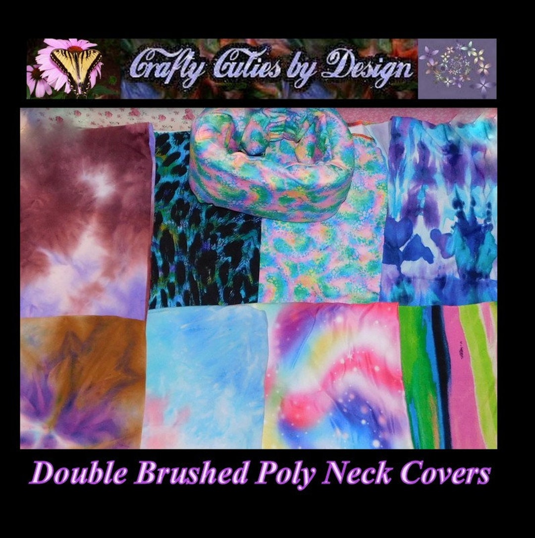 Double Brushed Poly Neck Brace Cover - Tie Dye - Washable Cervical ...
