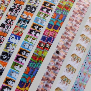 5/8" Ribbon - Cats - Hi Five Paws, Comical Cat, Whimsical Kitten, Tabby ...