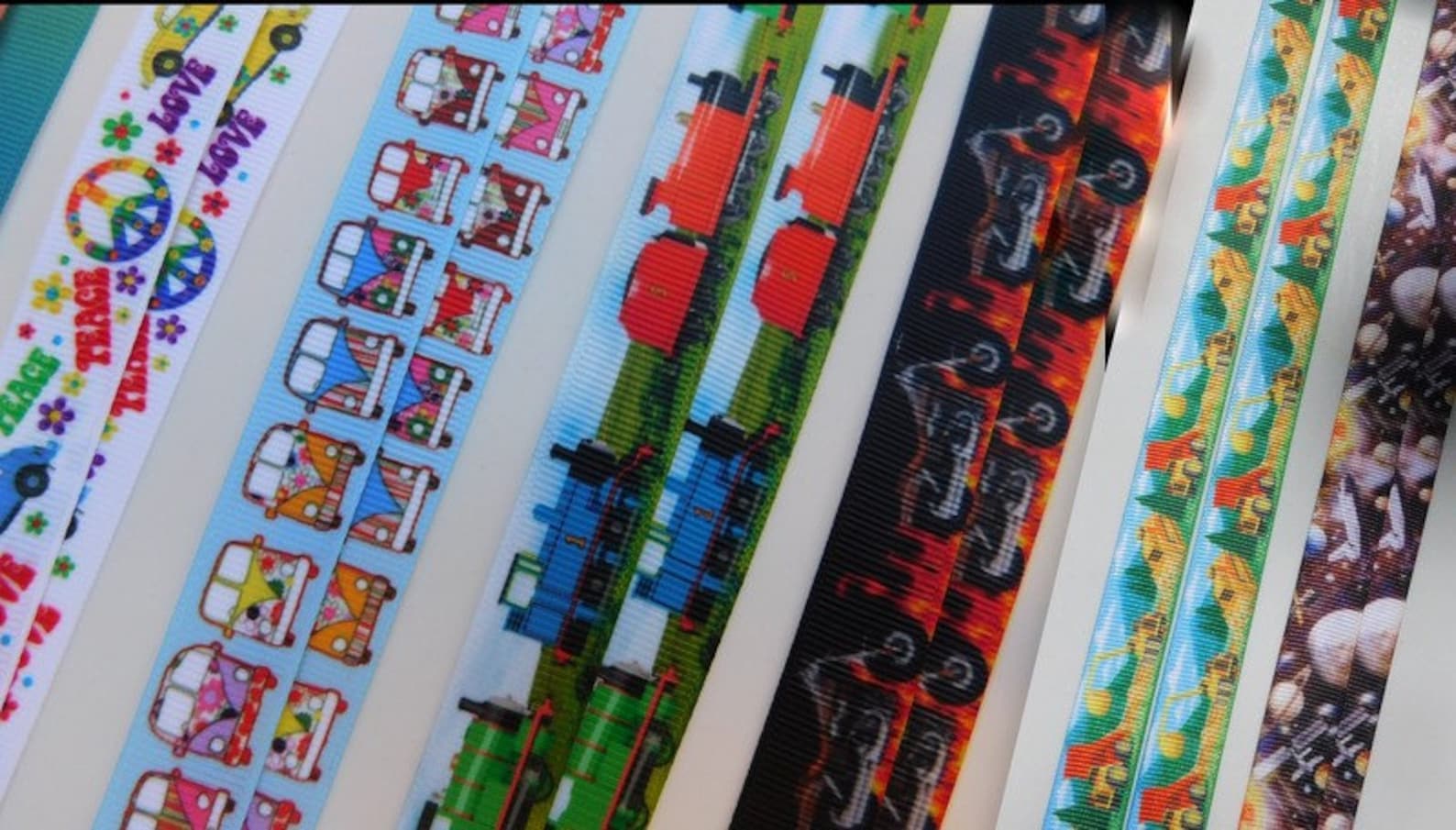 5/8 Ribbon Wheels 16mm Motorcycles VW Bus Love Bug - Etsy