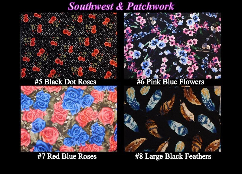 Double Brushed Poly Neck Brace Cover - Southwest & Flowers - Washable ...