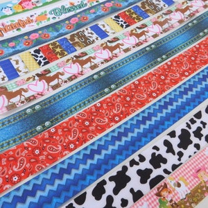 1.5" Western & Farm Ribbon - Barnyard Animals, Bandana, Denim, Horses ...