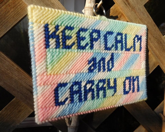 Keep Calm and Carry on Sign Choice 4 Colors Inspirational | Etsy