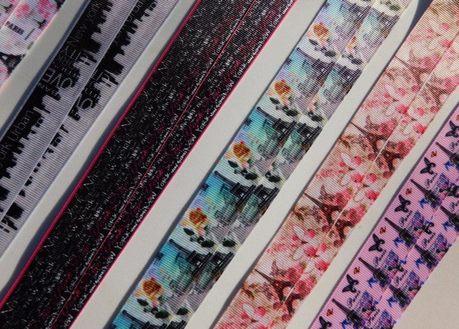 3 Yards Paris New York City Grosgrain Ribbon Your Choice - Etsy