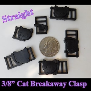 Cat Breakaway S 3/8" (10mm) - Straight or Curved - Kitty Face Safety ...