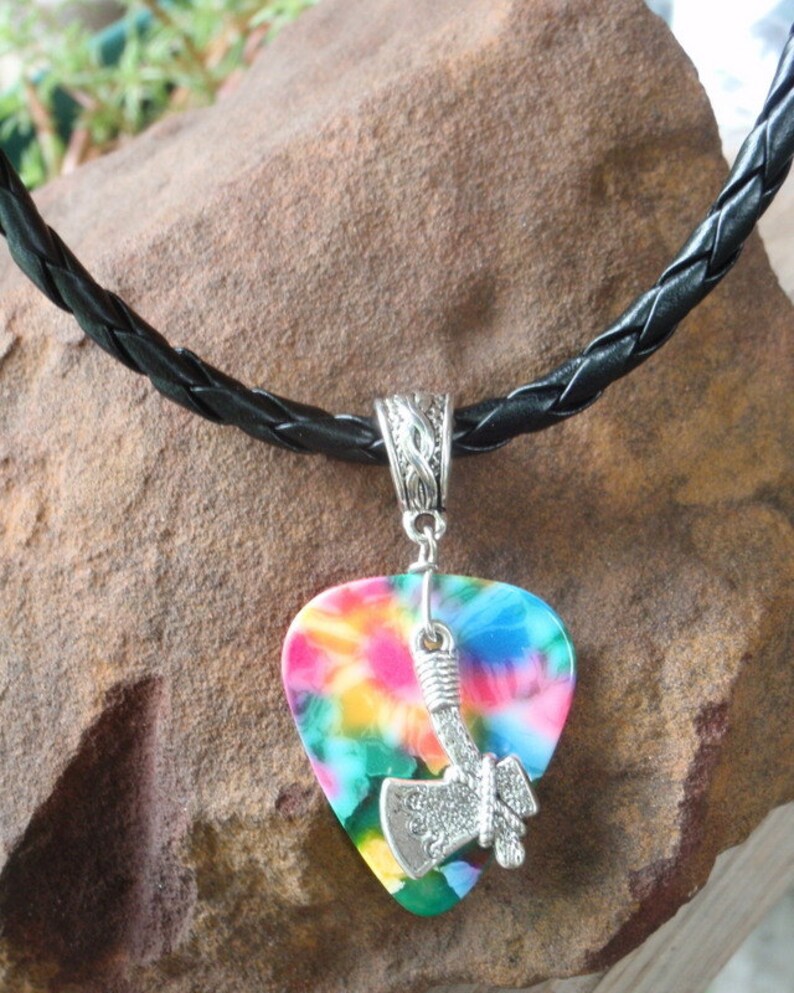 Tomahawk Necklace Guitar Pick Native American Jewelry Indian - Etsy
