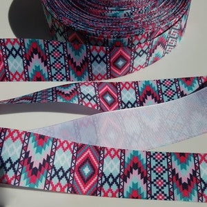 1.5" Aztec & Stripes Ribbon - 38mm Grosgrain Ribbon - Etsy