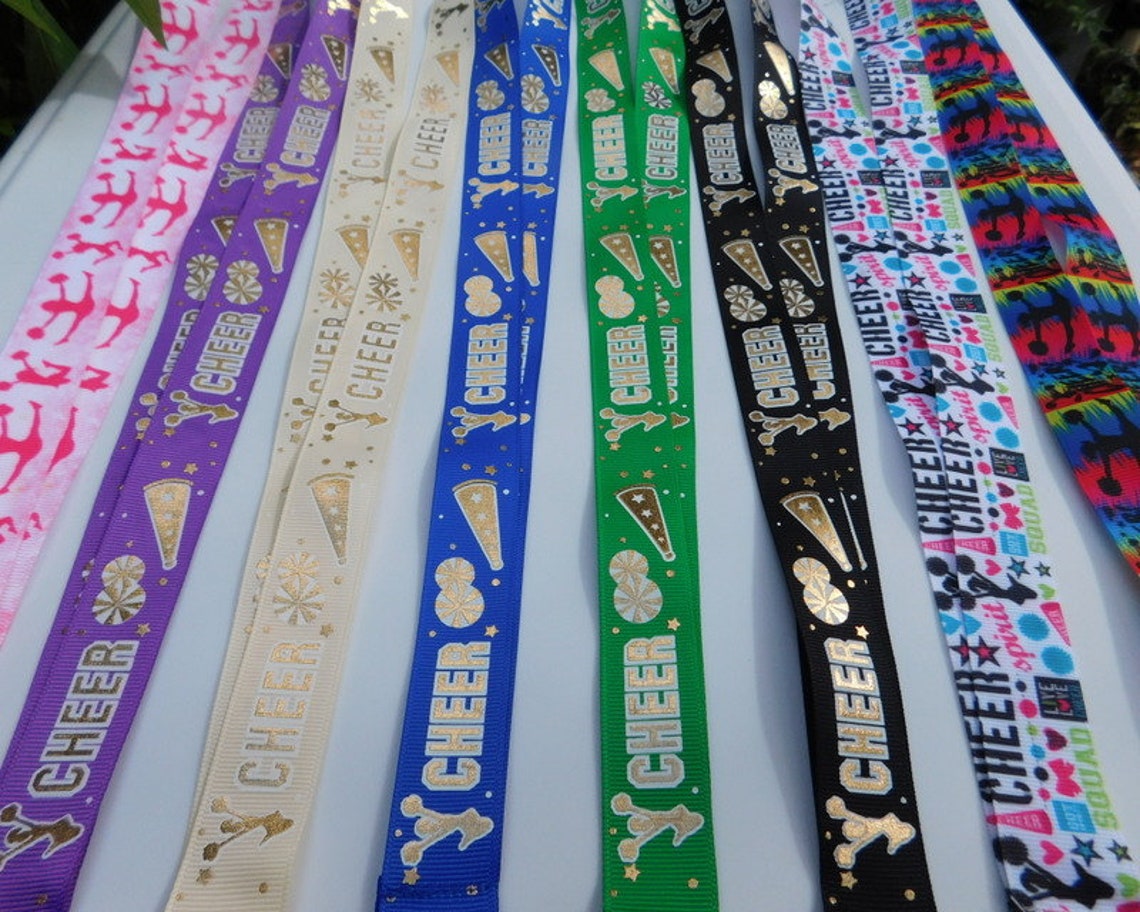 3 Yards cheerleader Grosgrain Ribbon Your Choice Style - Etsy