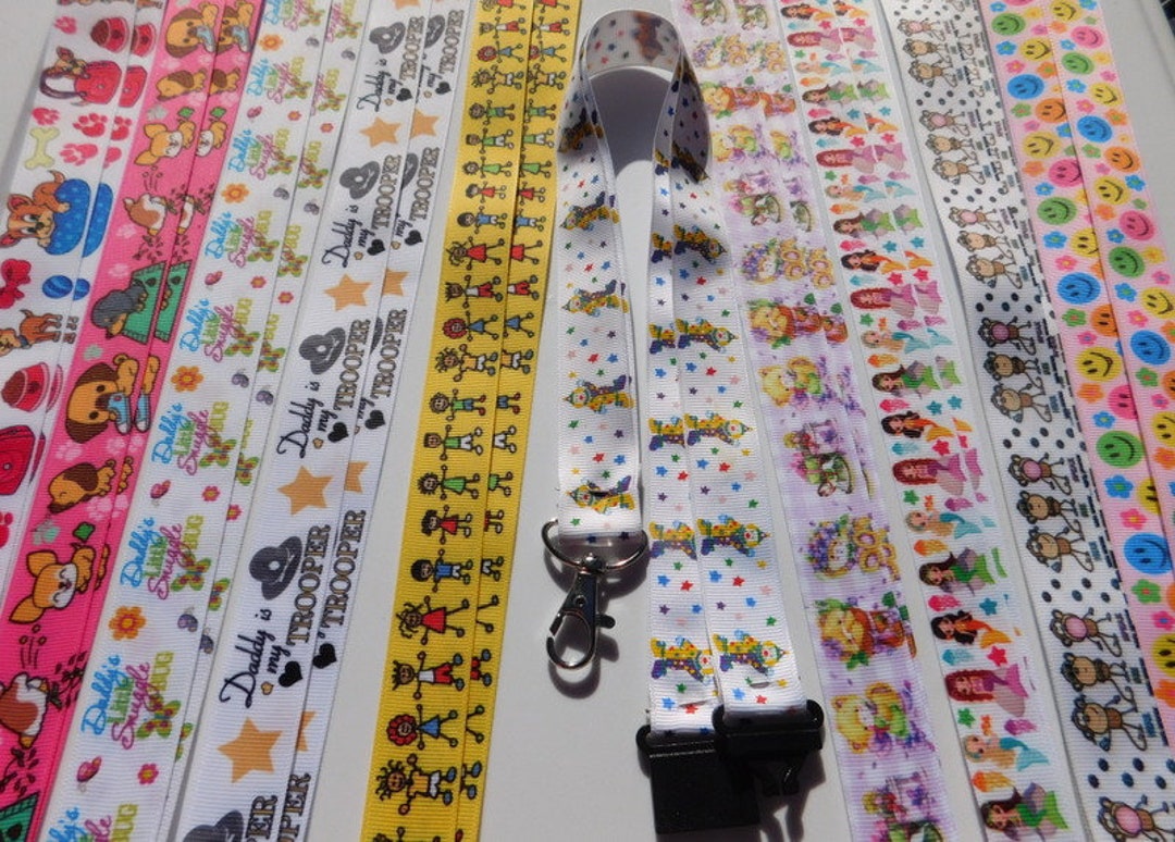 Cute Kids - ID Lanyard - Monkey Mermaid Dogs Daddy Snugglebug Trooper ...