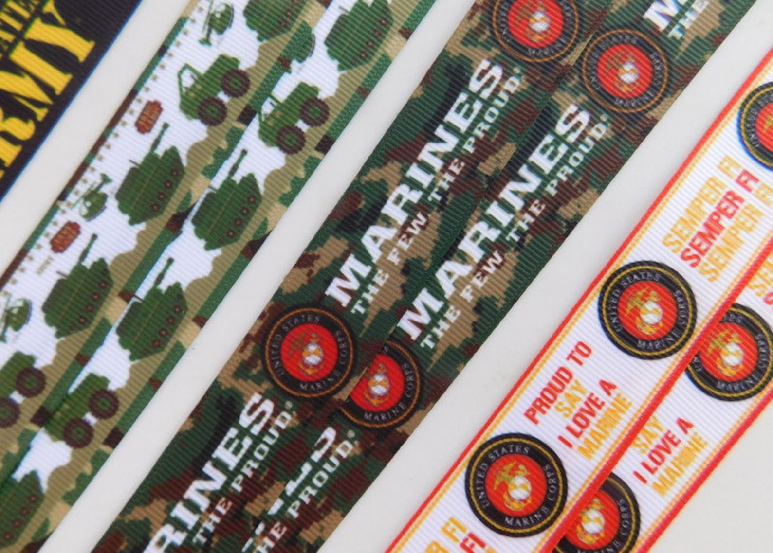 3 Yards FBI Military Grosgrain Ribbon Single Sided 7/8 - Etsy