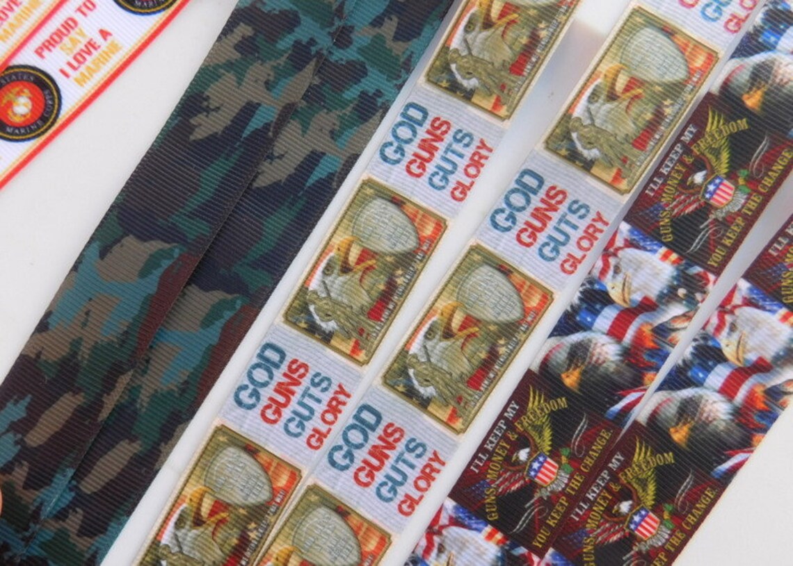 3 Yards FBI Military Grosgrain Ribbon Single Sided 7/8 - Etsy