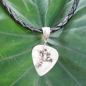 Jumping Frog Braided Necklace Wildlife Guitar Pick Jewelry - Etsy