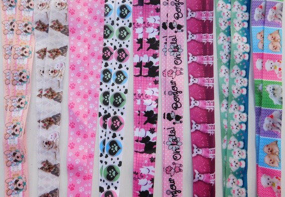 3 Yards Cute Dogs 2 Grosgrain Ribbon Your Choice Style | Etsy