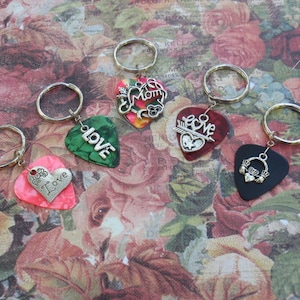 Love Key Chain 16 Colors Available Choice Love Mom - Etsy