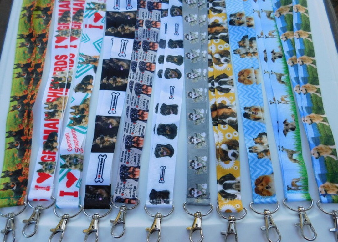 Large Dogs - ID Lanyard, Doberman, German Shepard, Lab, Rottweiler, St ...