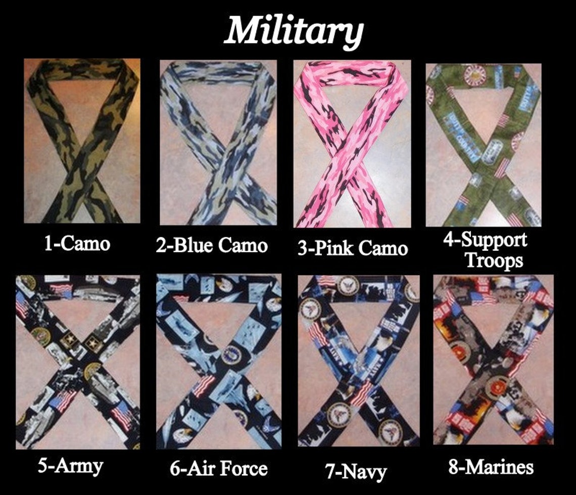 Patriotic Military Cooling Neck Ties Choice Style Multiple - Etsy