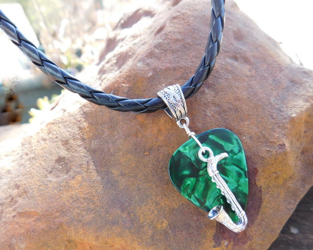 Saxophone Necklace, Band Symphony Music Chain, Musical Guitar Pick ...