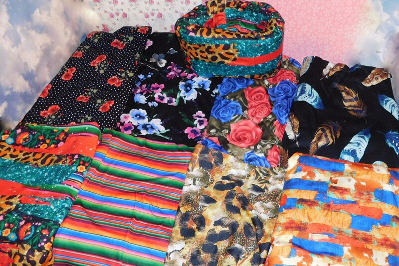 Double Brushed Poly Neck Brace Cover - Southwest & Flowers - Washable ...