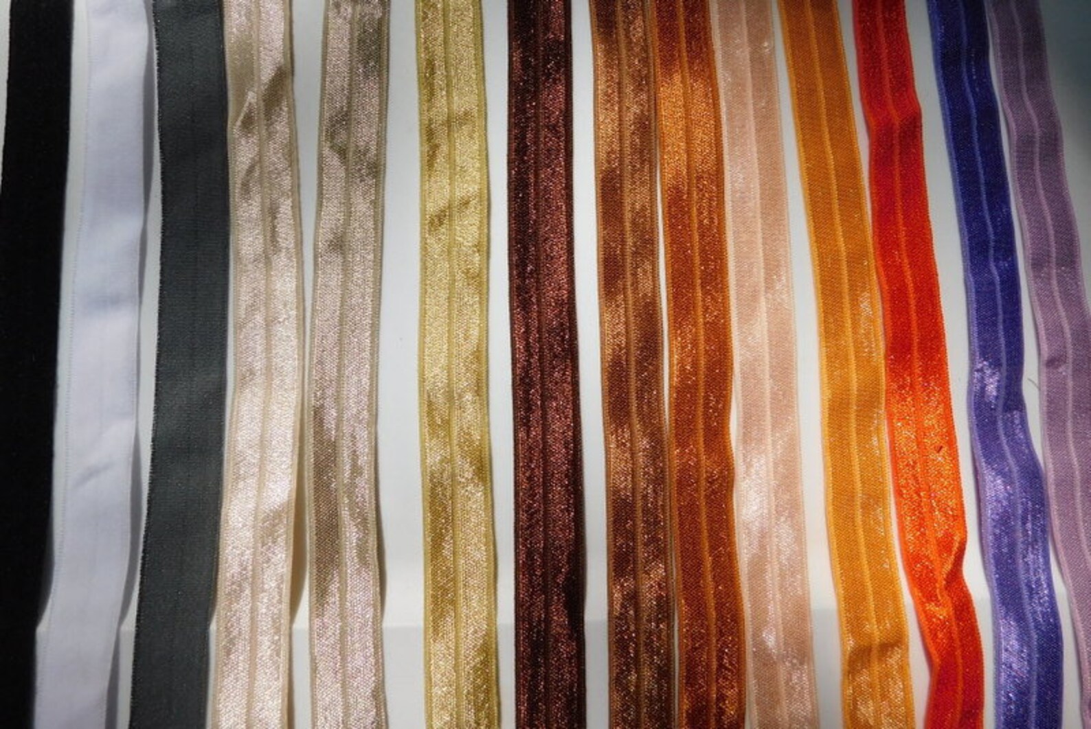 FOE Ribbon Solid Color 5/8 16mm Printed Fold Over - Etsy