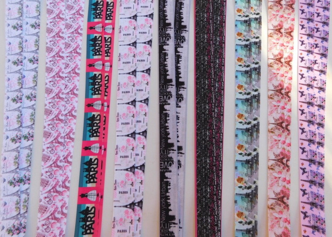 3 Yards - Paris New York City - Grosgrain Ribbon - Your Choice Style ...