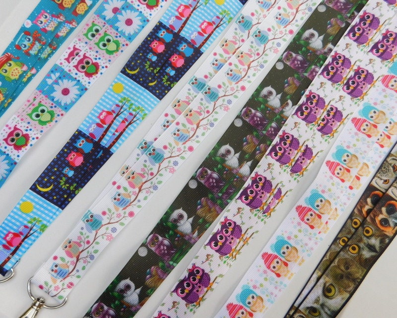 3 Yards owls 2 Grosgrain Ribbon Your Choice Style - Etsy