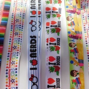 3 Yards - School Days - Grosgrain Ribbon - Your Choice Style - Single ...