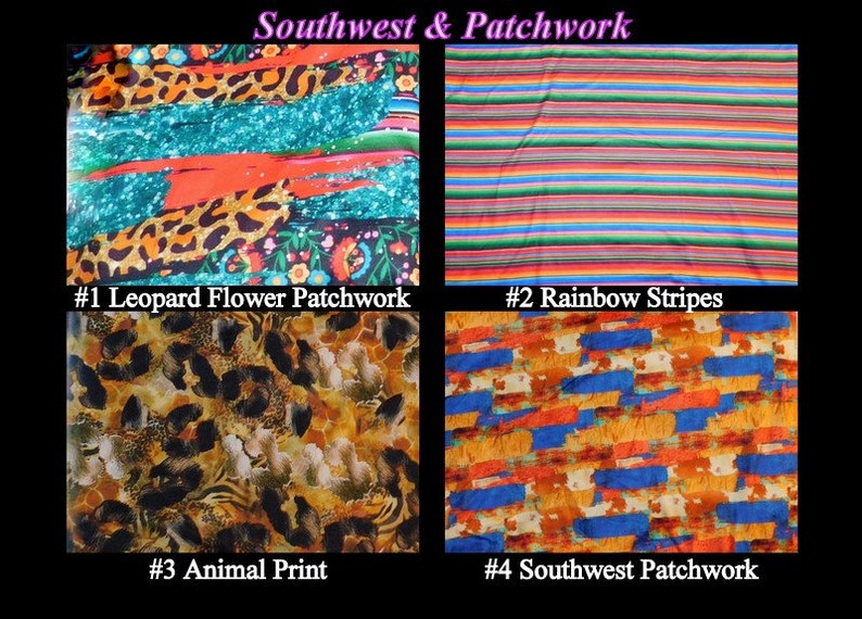 Double Brushed Poly Neck Brace Cover - Southwest & Flowers - Washable ...