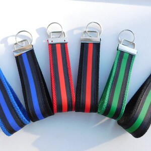 Police Key Fob Wristlet, Thin Blue Line, Blue Lives Matter, Law ...