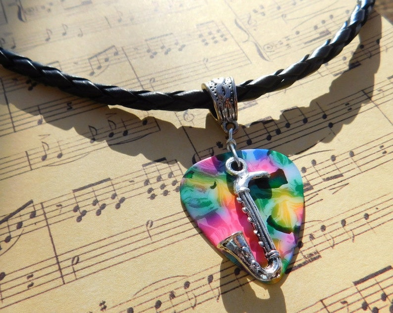 Saxophone Necklace Band Symphony Music Chain Musical Guitar - Etsy