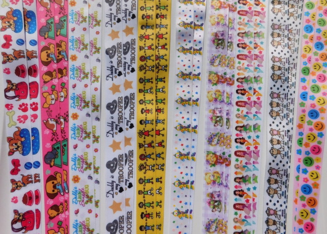 3 Yards - Cute Kids - Grosgrain Ribbon - Your Choice Style - Single ...