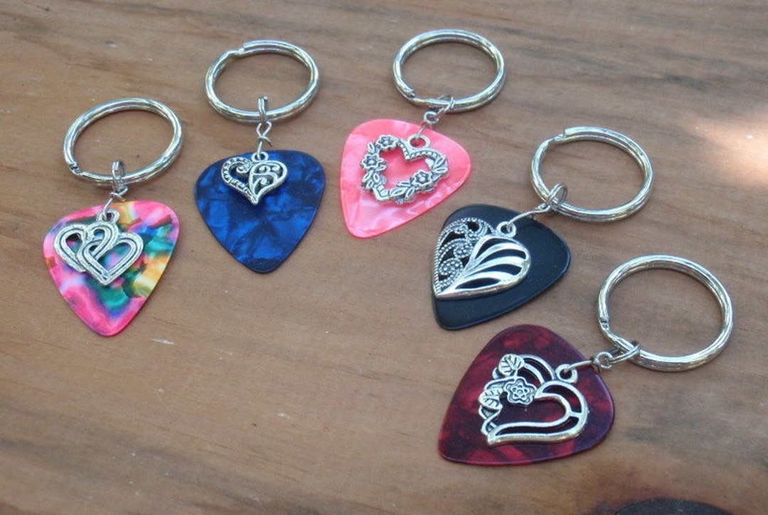 Heart Key Chain, 16 Colors Available, Choice Emblem Heart Split Key ...