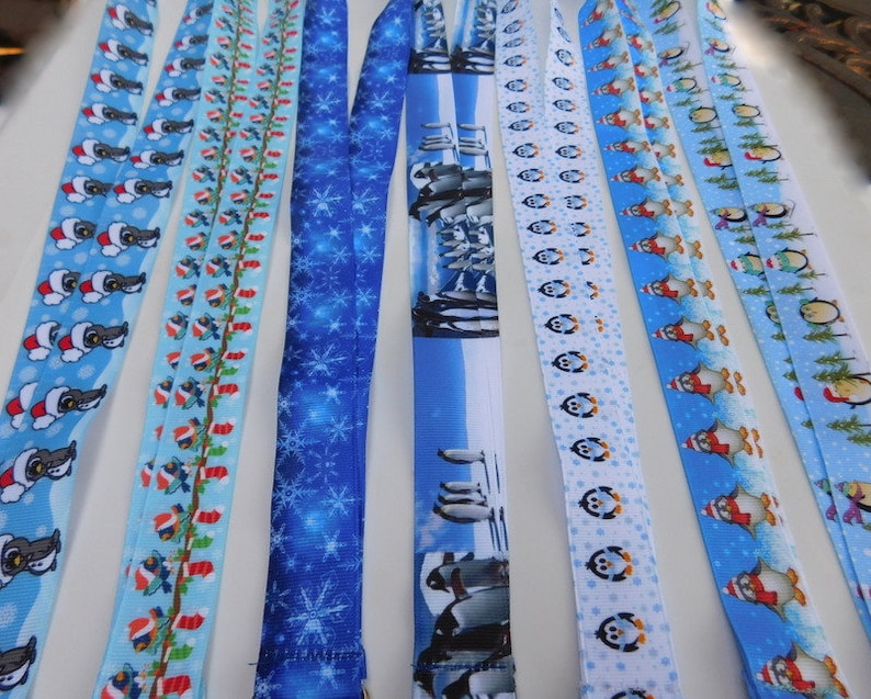 3 Yards Penguins Grosgrain Ribbon Your Choice Style Single - Etsy