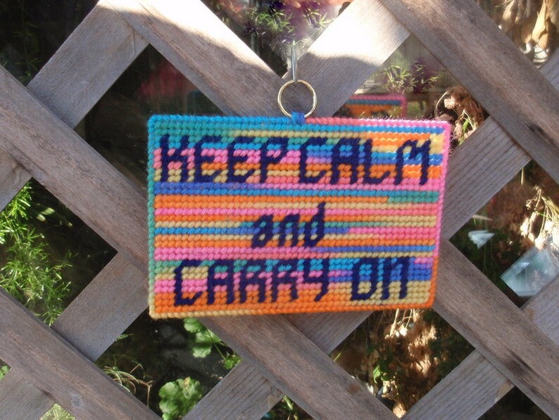 Keep Calm and Carry on Sign Choice 4 Colors Inspirational - Etsy