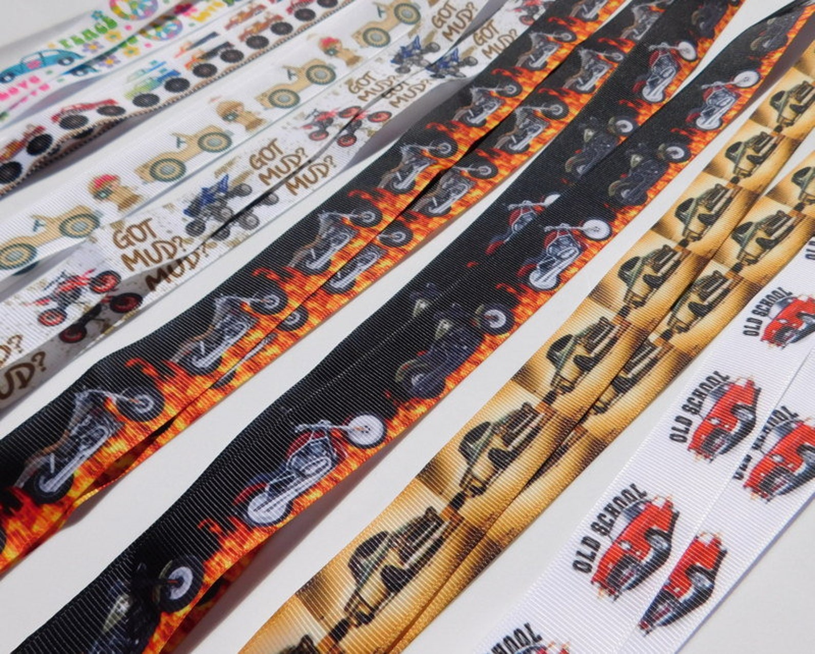 3 Yards Wheels Cars Motorcycles Grosgrain Ribbon Your - Etsy