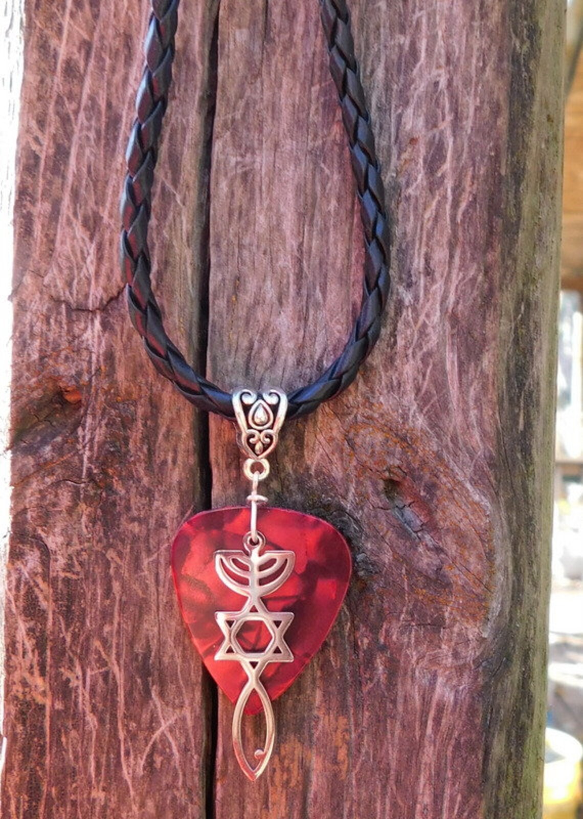 Messianic Star of David Menorah Ichthys Necklace Hebrew Faith - Etsy