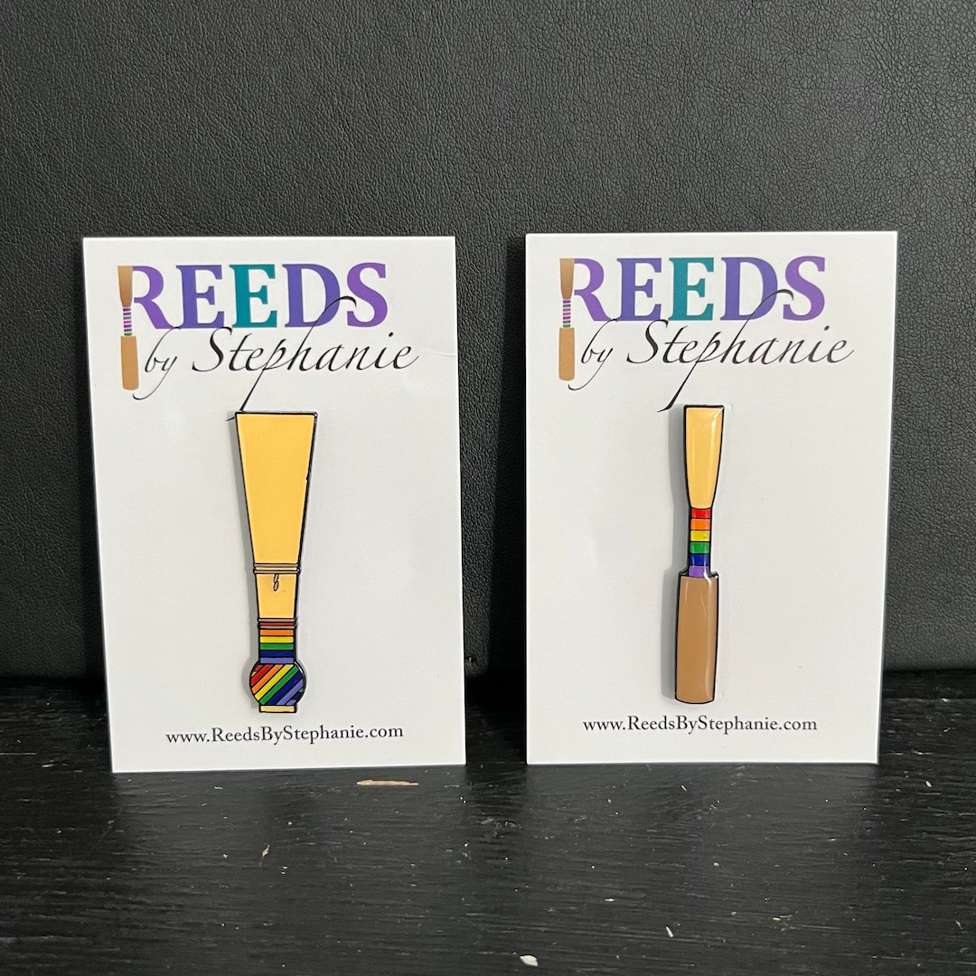 Oboe or Bassoon Reed Rainbow Thread Enamel Pin - Etsy