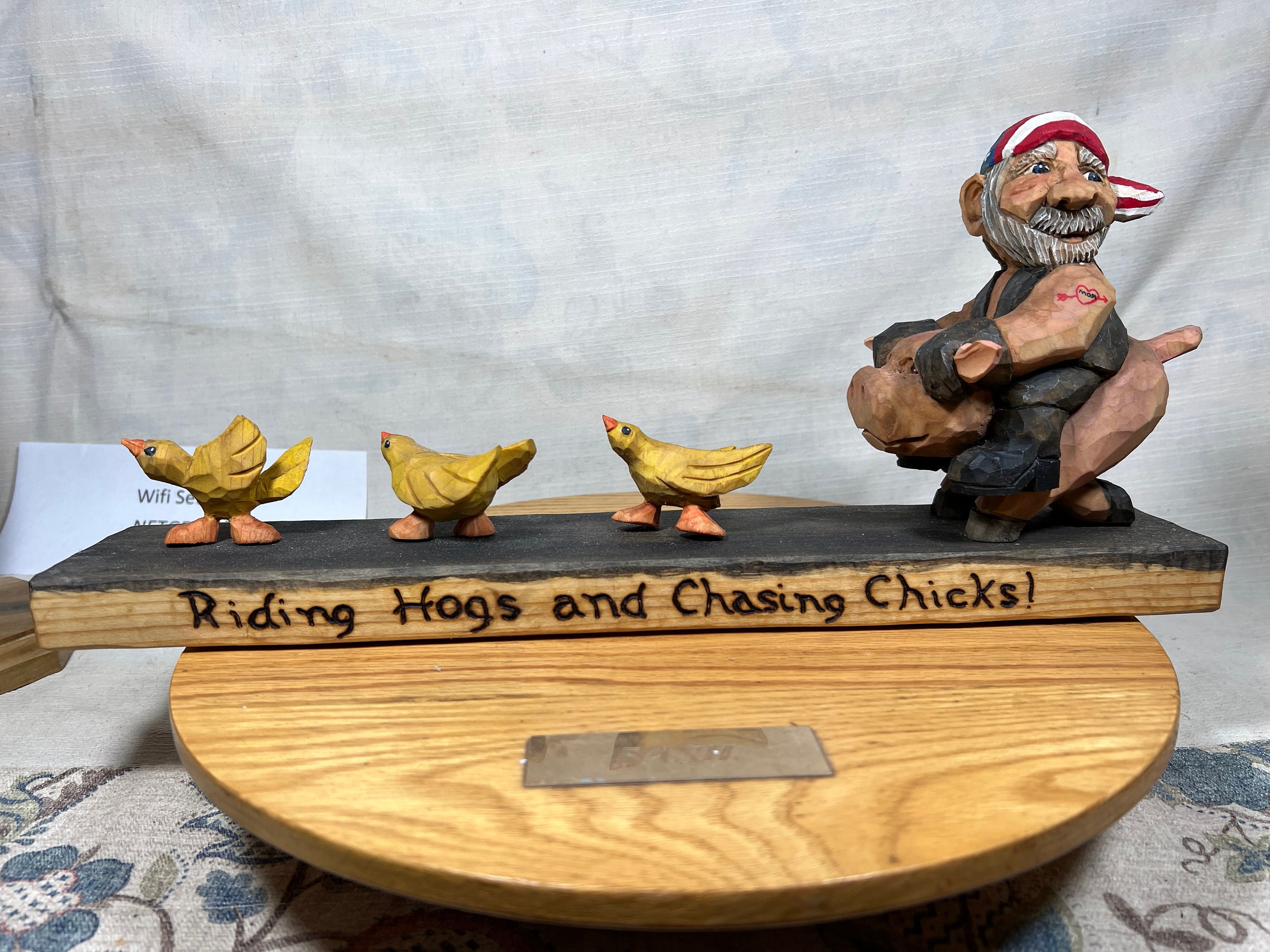 Riding Hogs and Chasing Chicks - Etsy