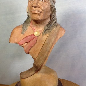 Tonka Wacon, Native American Bust - Etsy