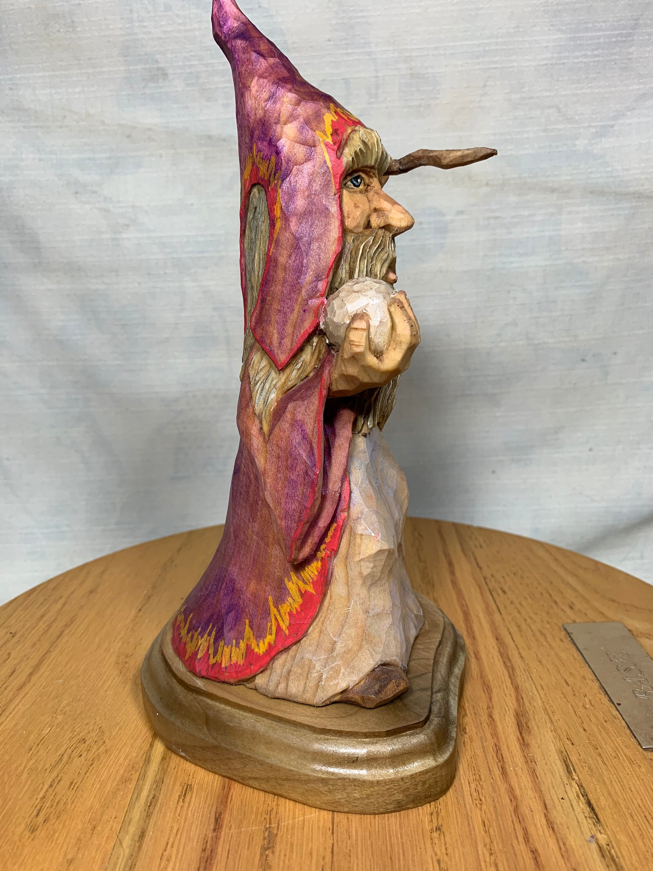 Adolphius the Wizard Woodcarving/Walking Stick | Etsy