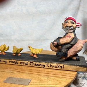 Riding Hogs and Chasing Chicks - Etsy
