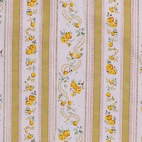 Per Yard - Antique European Ticking Fabric Dijon Yellow Stripes UNUSED ...