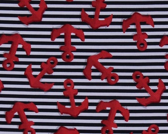 Nautical Stripe Fabric Swab the Deck Nautical Stripe by Heatherdutton ...