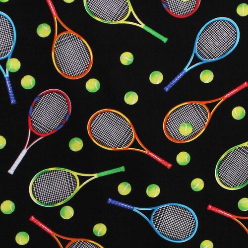 Tennis Racket Fabric by the Yard Sports Fabric Tennis - Etsy
