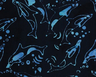 Dolphins Fabric Dolphins Riding the Ocean Waves by Fabric is My Name ...
