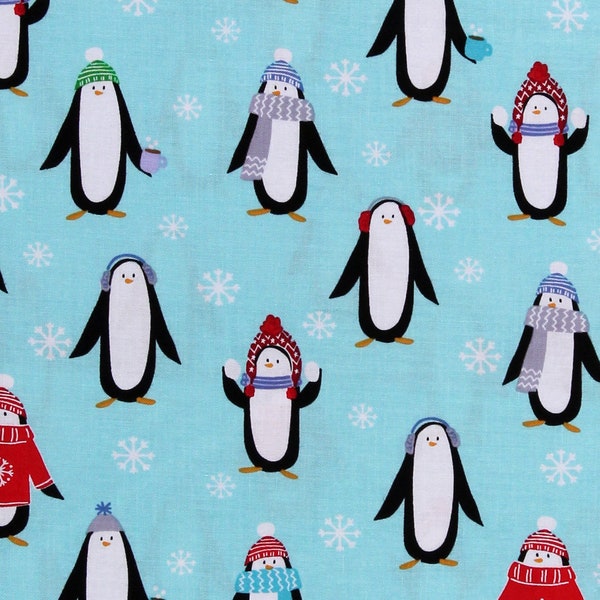 Penguin Fabric - Etsy