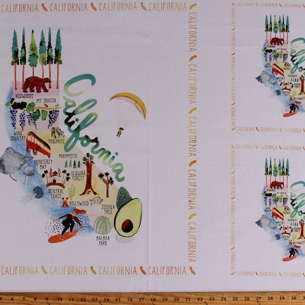 California Flag Cotton - Etsy
