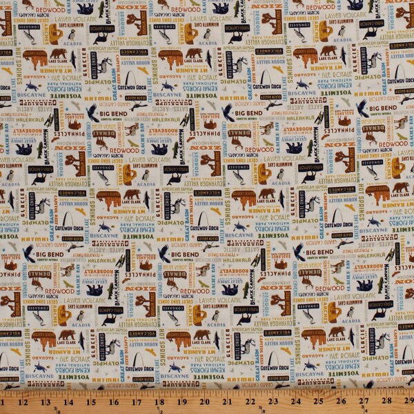 National Park Fabric - Etsy