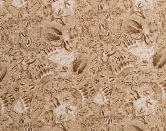 Animal Tracks Fabric | Etsy